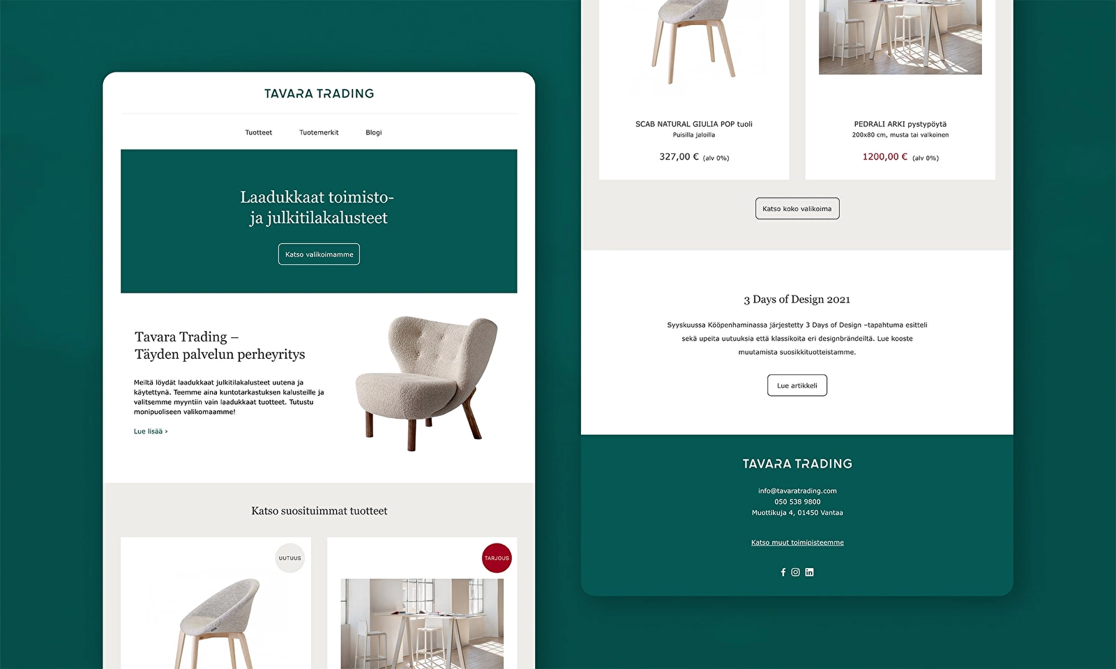 Tavara Trading - Työt | Tremedia